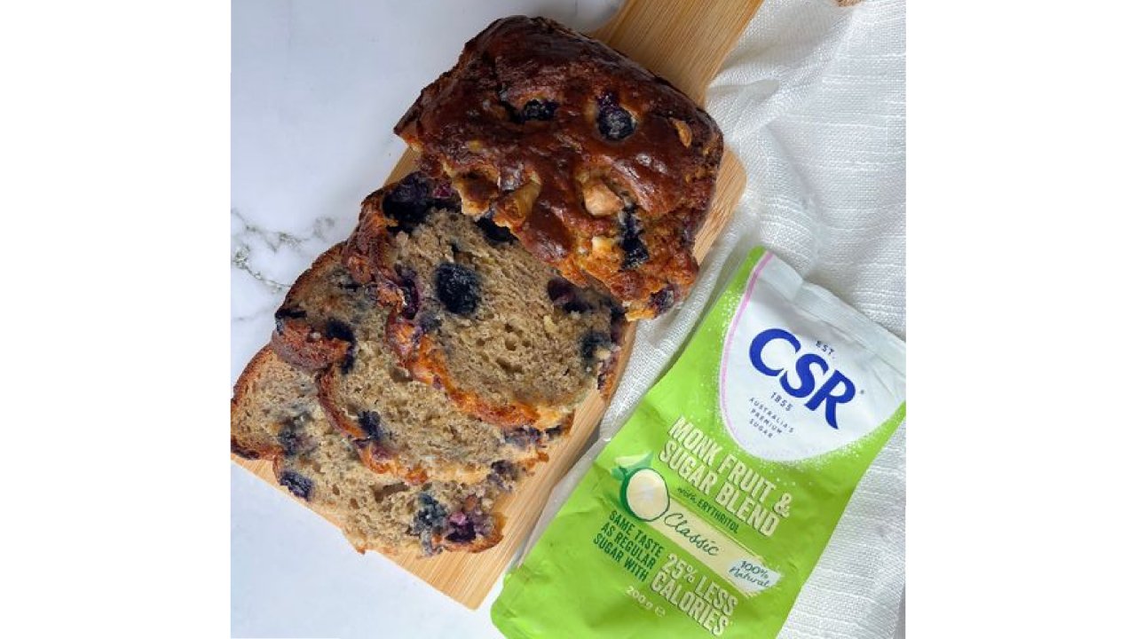 Blueberry White Choc Banana Bread | CSR Sugar